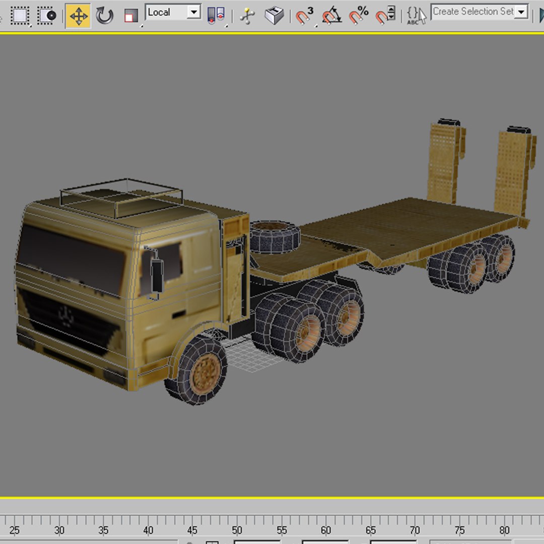 Tank Transporter Truck Model - TurboSquid 2351602