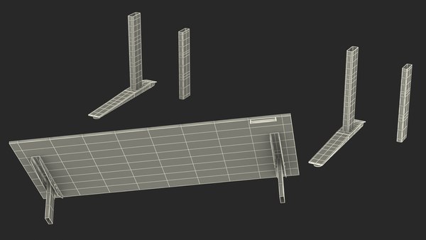 Blue Standing Desk Workstation3Dモデル - TurboSquid 2028411