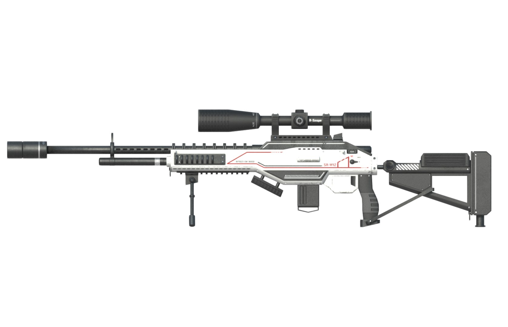 Rifle Sniper Model - TurboSquid 1215311
