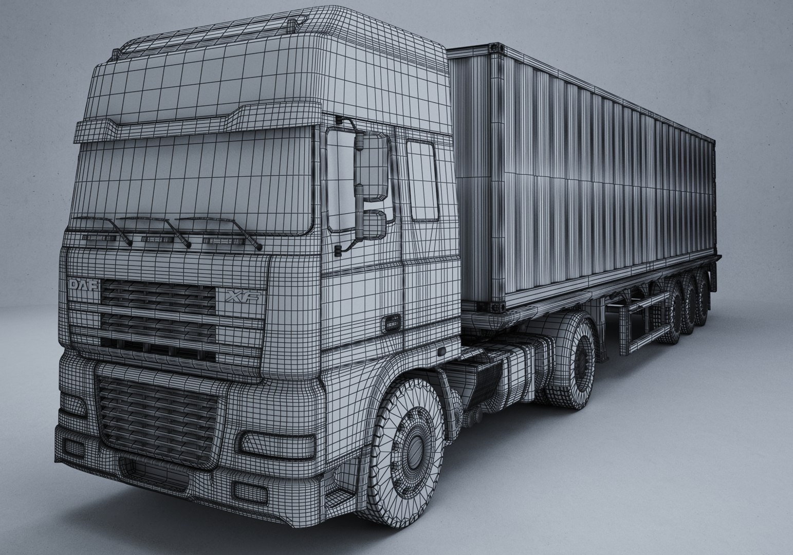 3D Model Daf Xf Truck - TurboSquid 1606673