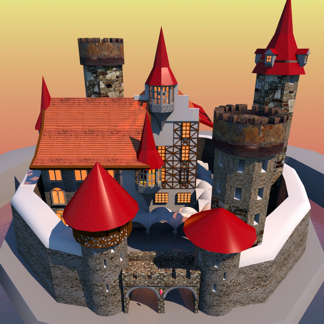 Mediaeval Medieval Castle Obj Free