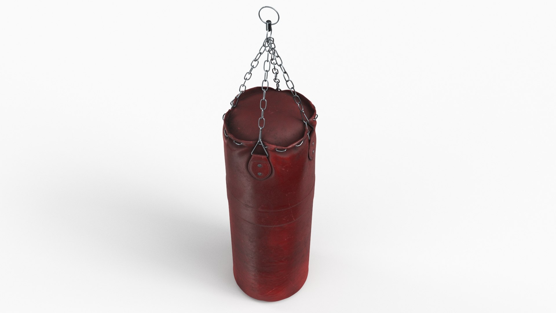 Realistic Punching Bag Red 3D Model - TurboSquid 1951049