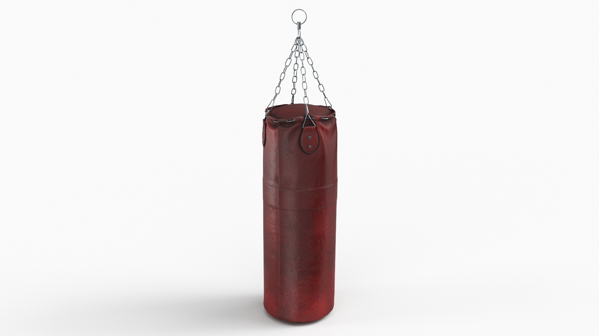 Realistic Punching Bag Red 3D Model - TurboSquid 1951049