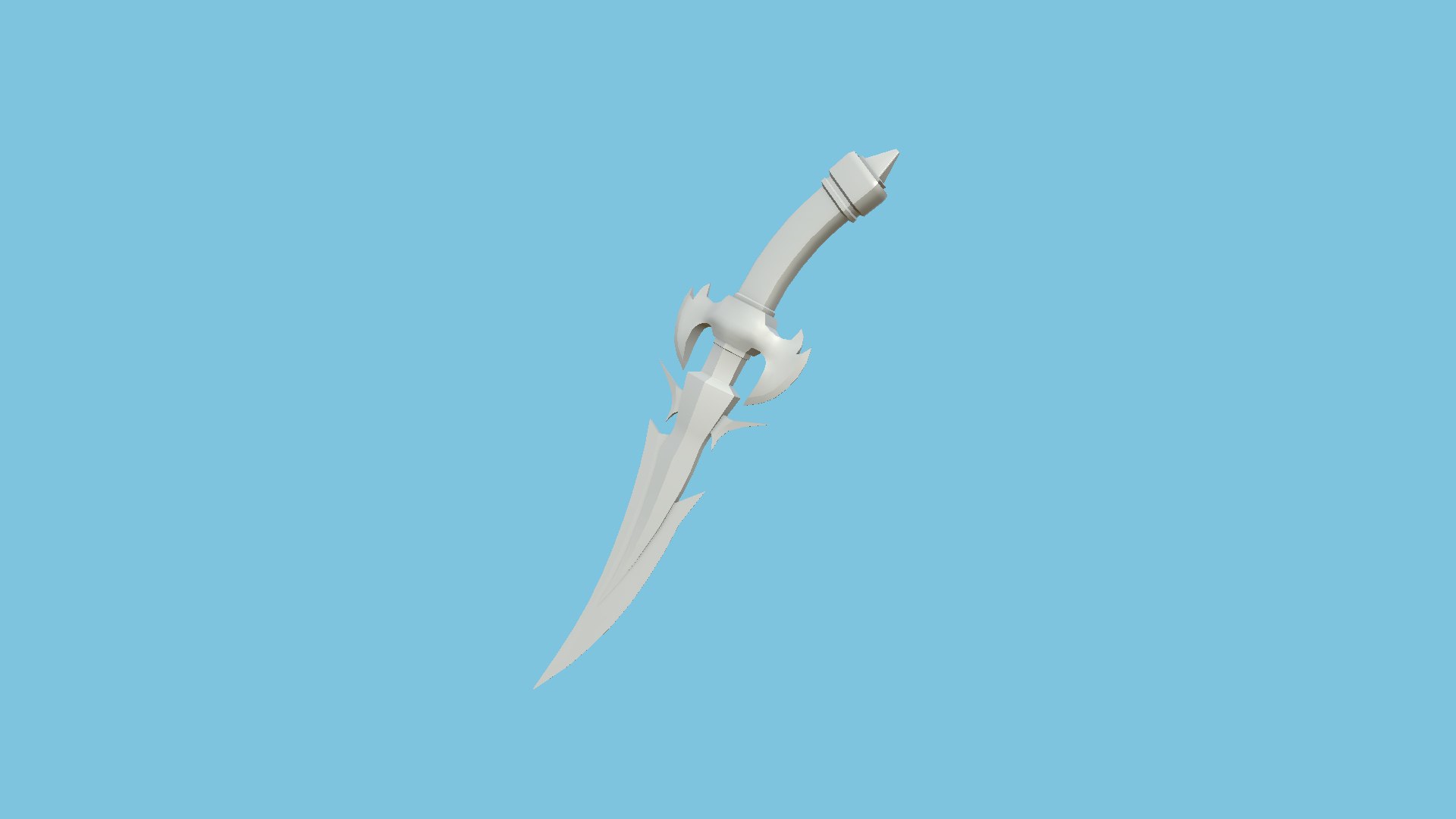 3D Model Medieval Dagger 02 Blood - Fantasy Character Weapon ...
