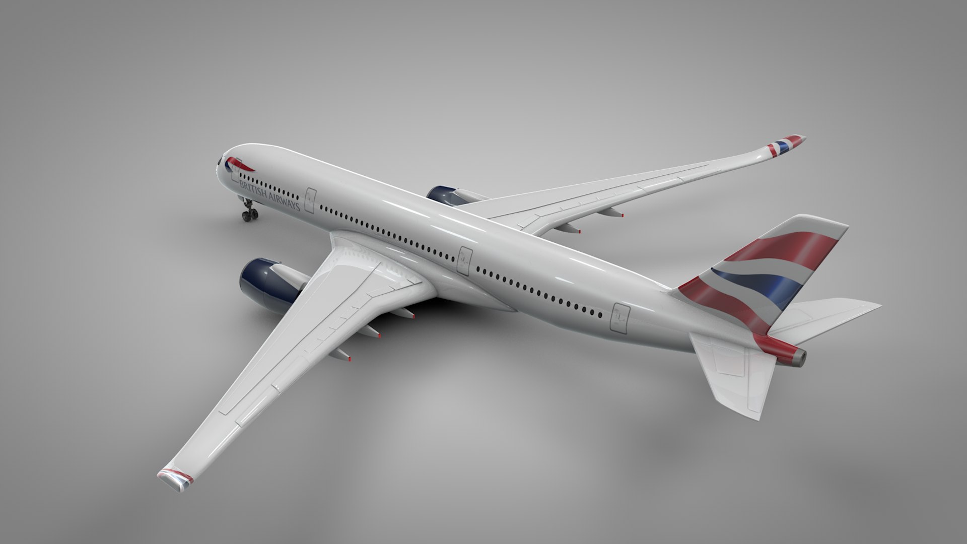 Airbus a350-900 british airways 3D model - TurboSquid 1428589