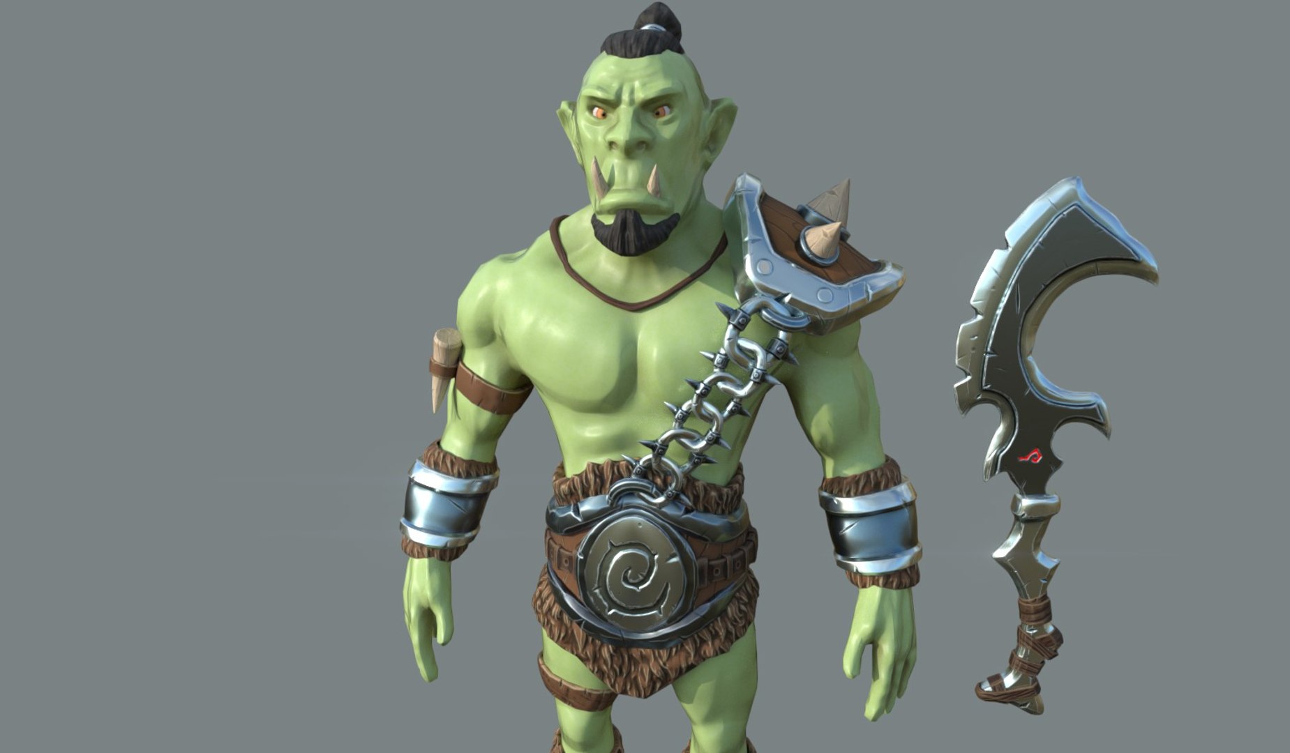Stylized fantasy orc 3D model - TurboSquid 1218159