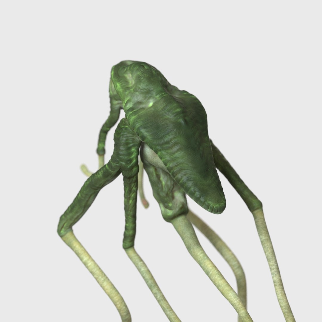 3D green alien creature - TurboSquid 1254173