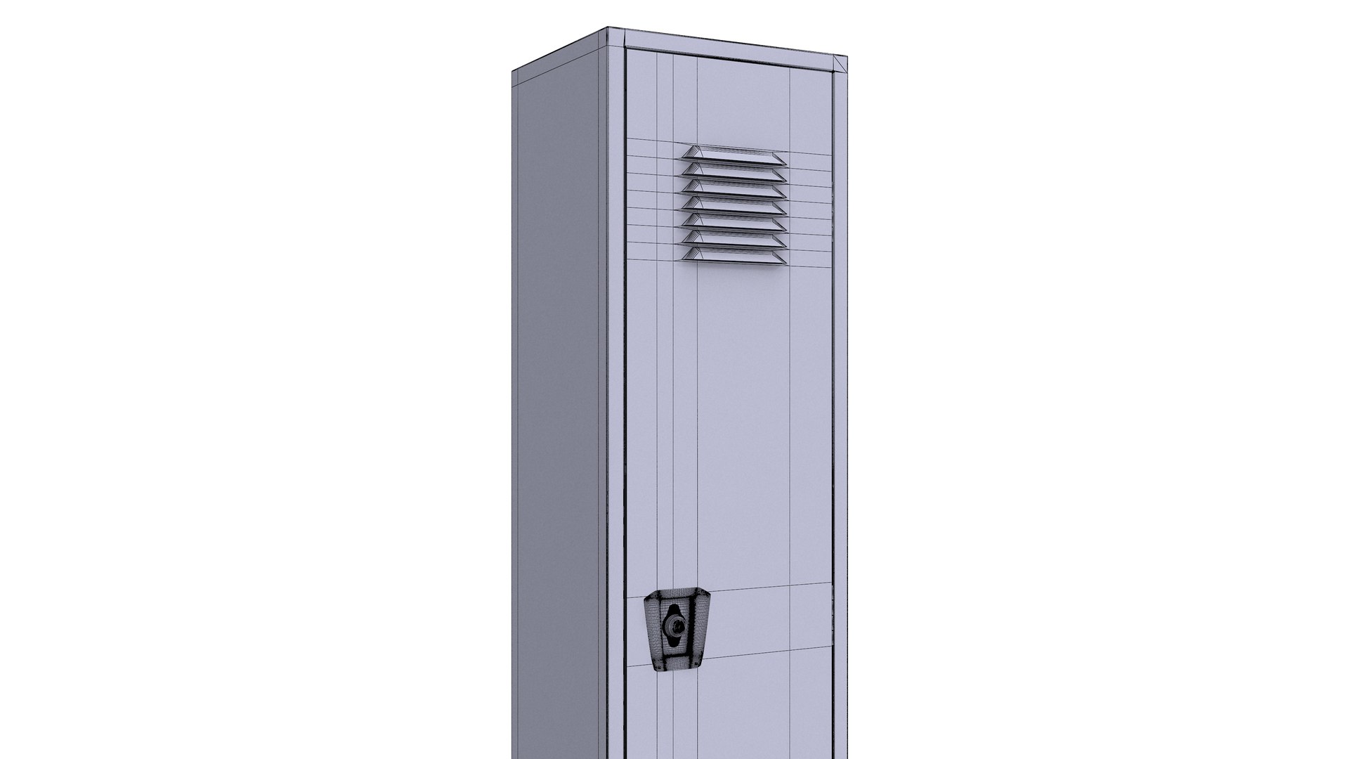 Steel Locker Single 3D Model - TurboSquid 1844889