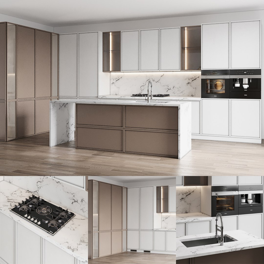 3D Kitchen 028 Model - TurboSquid 1894720