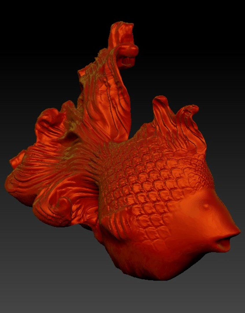 3d Model Gold Fish