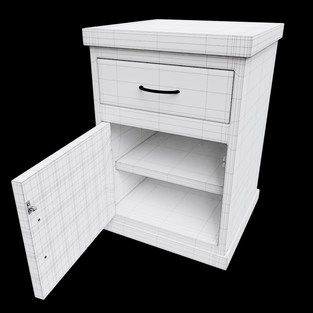 Realistic Nightstands 3D - TurboSquid 1516741