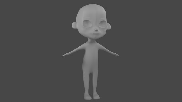 3D model Child Body Base Mesh - TurboSquid 1897325