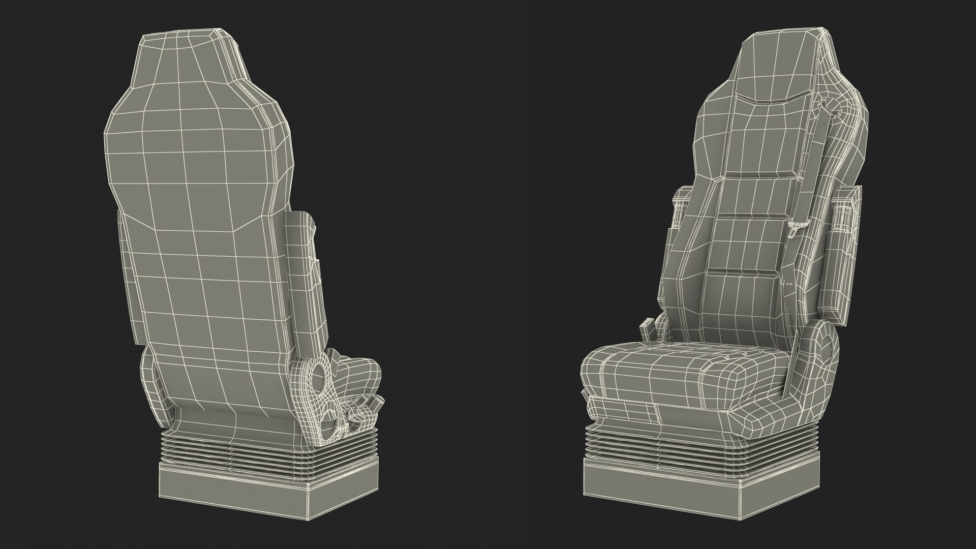 Bus Driver Seat 3D Model - TurboSquid 2059868