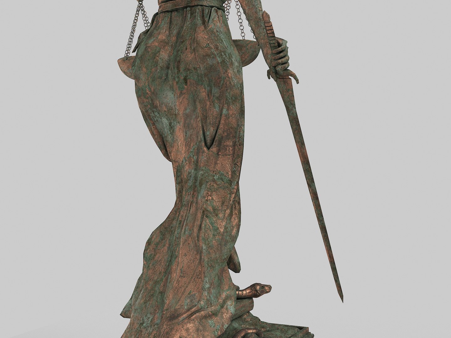 Lady Of Justice 3D Statue 3D - TurboSquid 1987976
