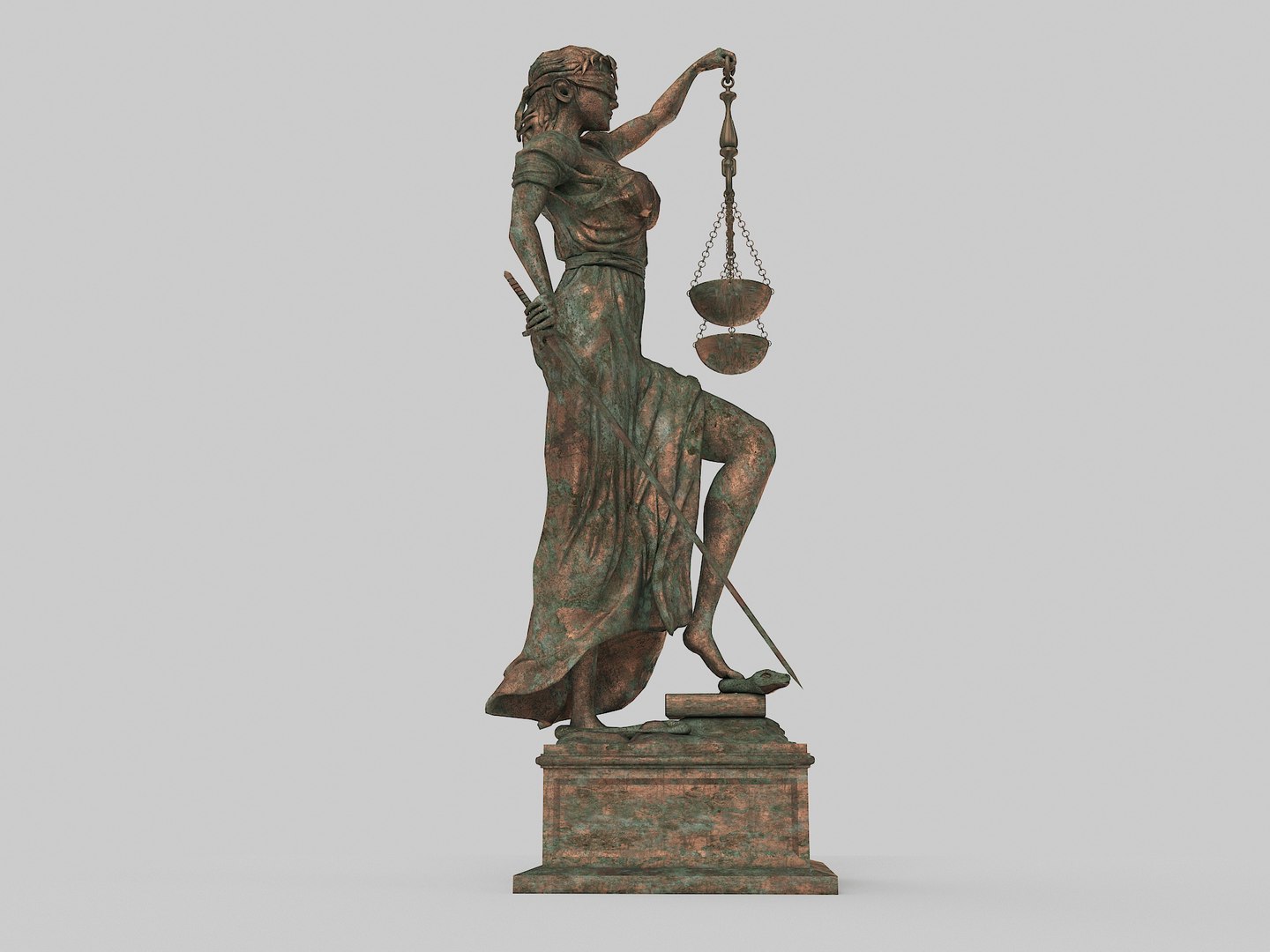 Lady Of Justice 3D Statue 3D - TurboSquid 1987976
