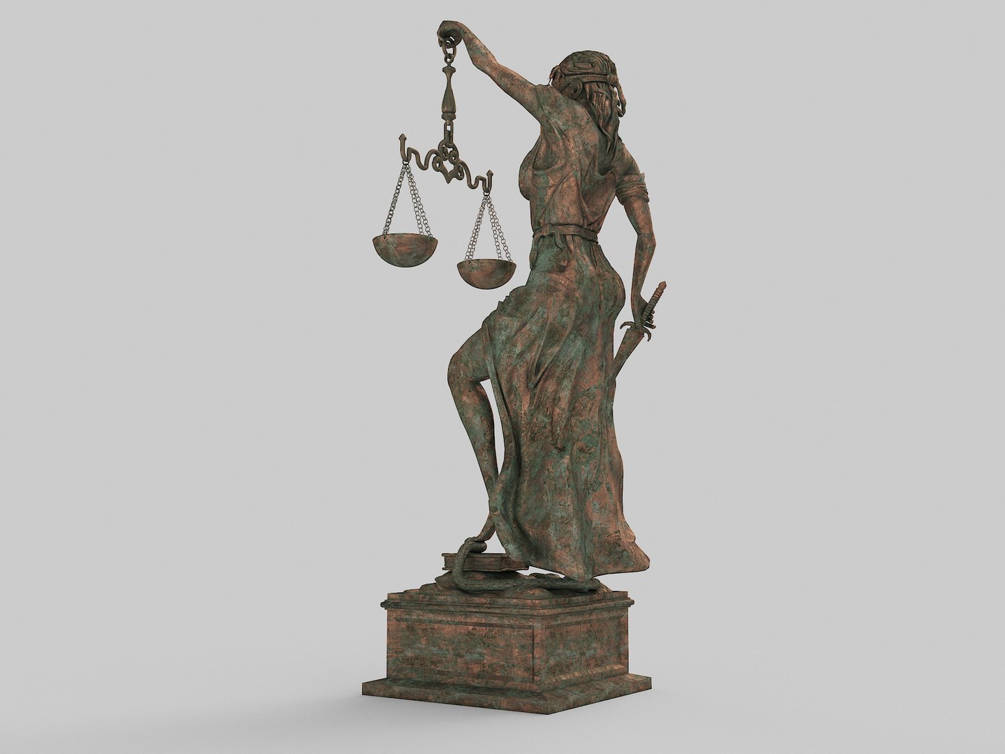 Lady Of Justice 3D Statue 3D - TurboSquid 1987976