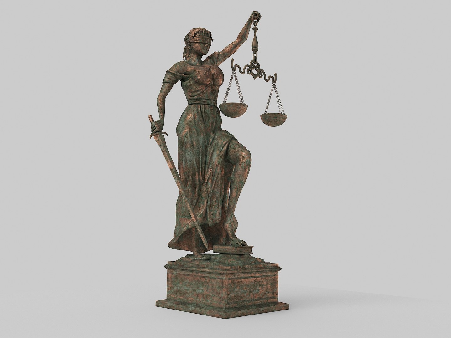 Lady Of Justice 3D Statue 3D - TurboSquid 1987976