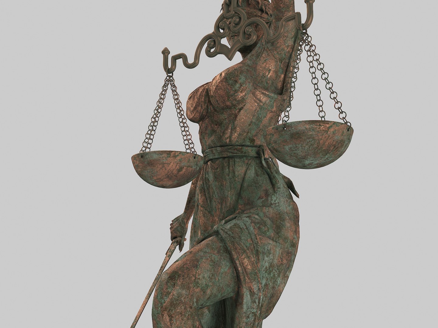 Lady Of Justice 3D Statue 3D - TurboSquid 1987976