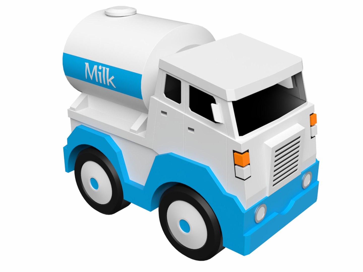 Milk tanker 3D - TurboSquid 1393342