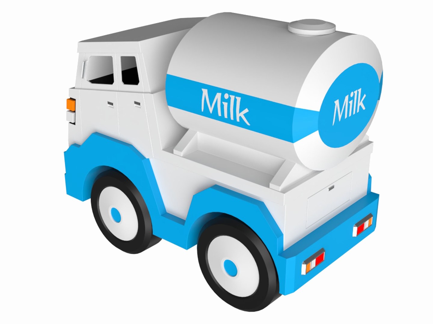 Milk tanker 3D - TurboSquid 1393342