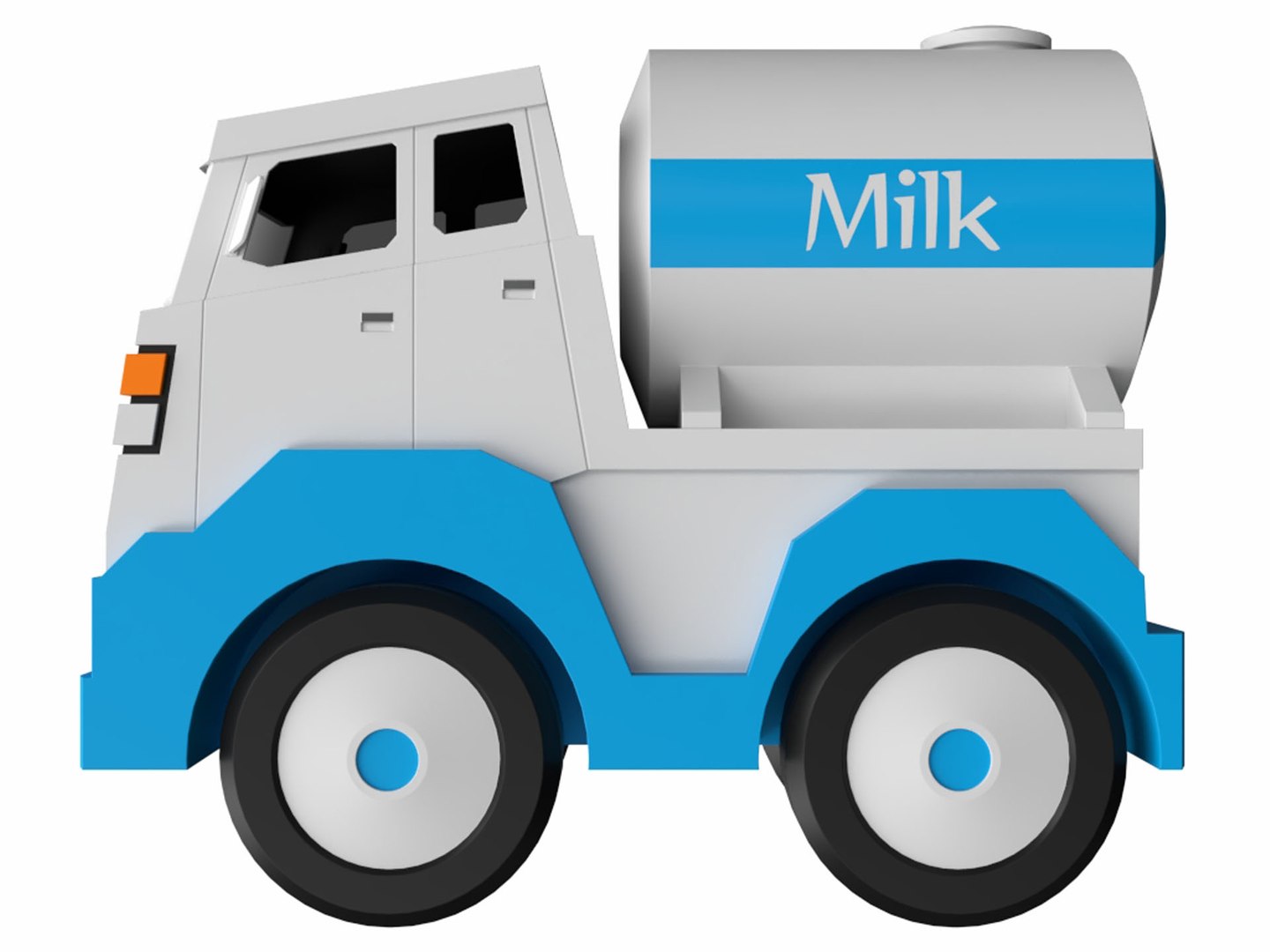Milk tanker 3D - TurboSquid 1393342