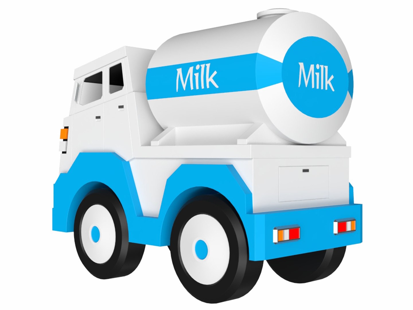 Milk tanker 3D - TurboSquid 1393342