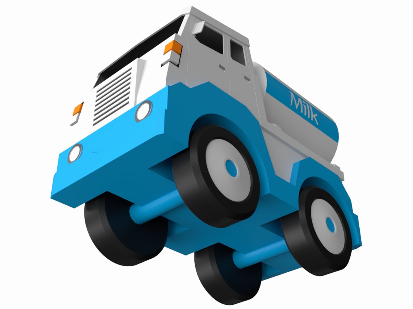 Milk tanker 3D - TurboSquid 1393342