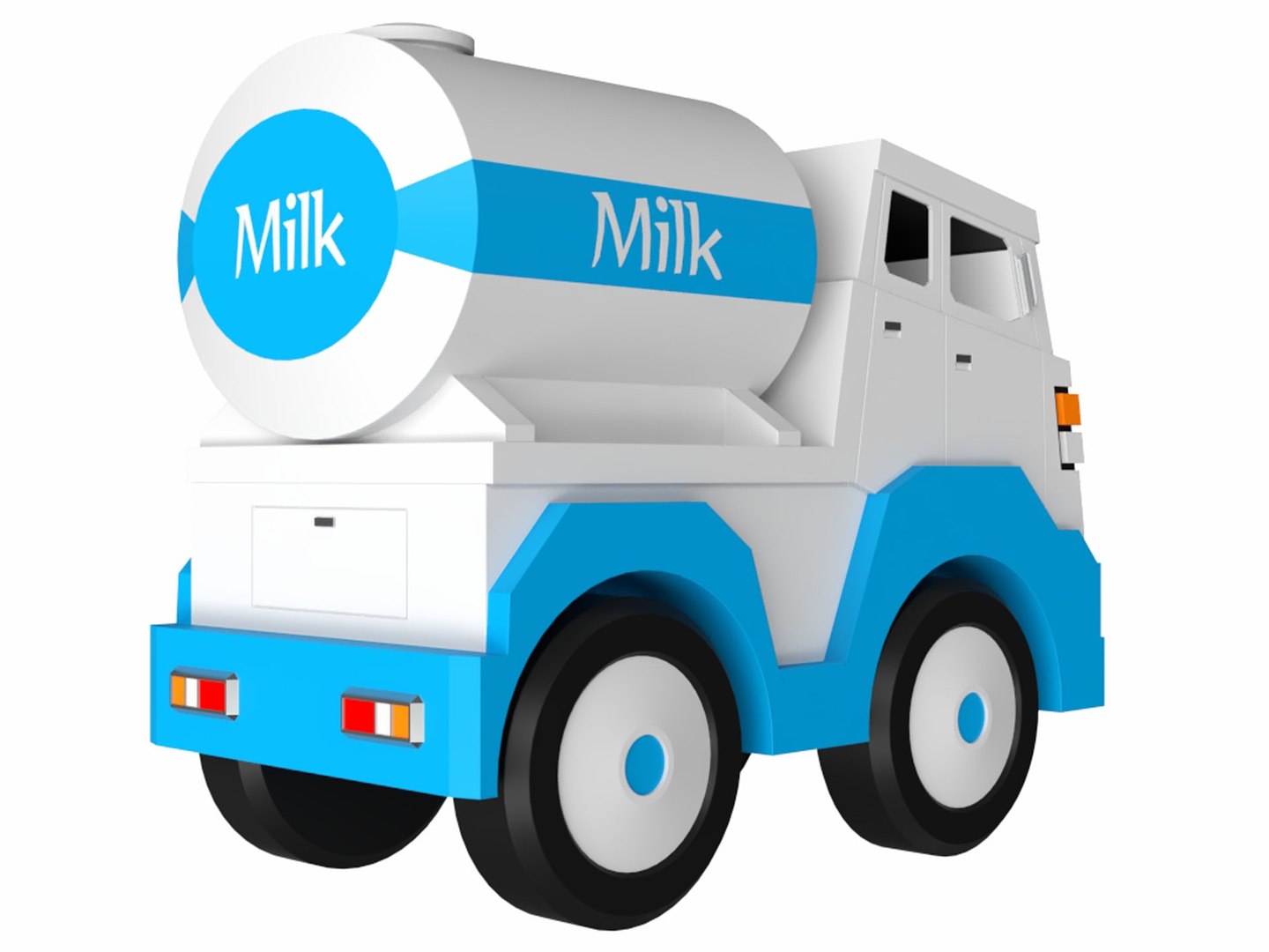 Milk tanker 3D - TurboSquid 1393342