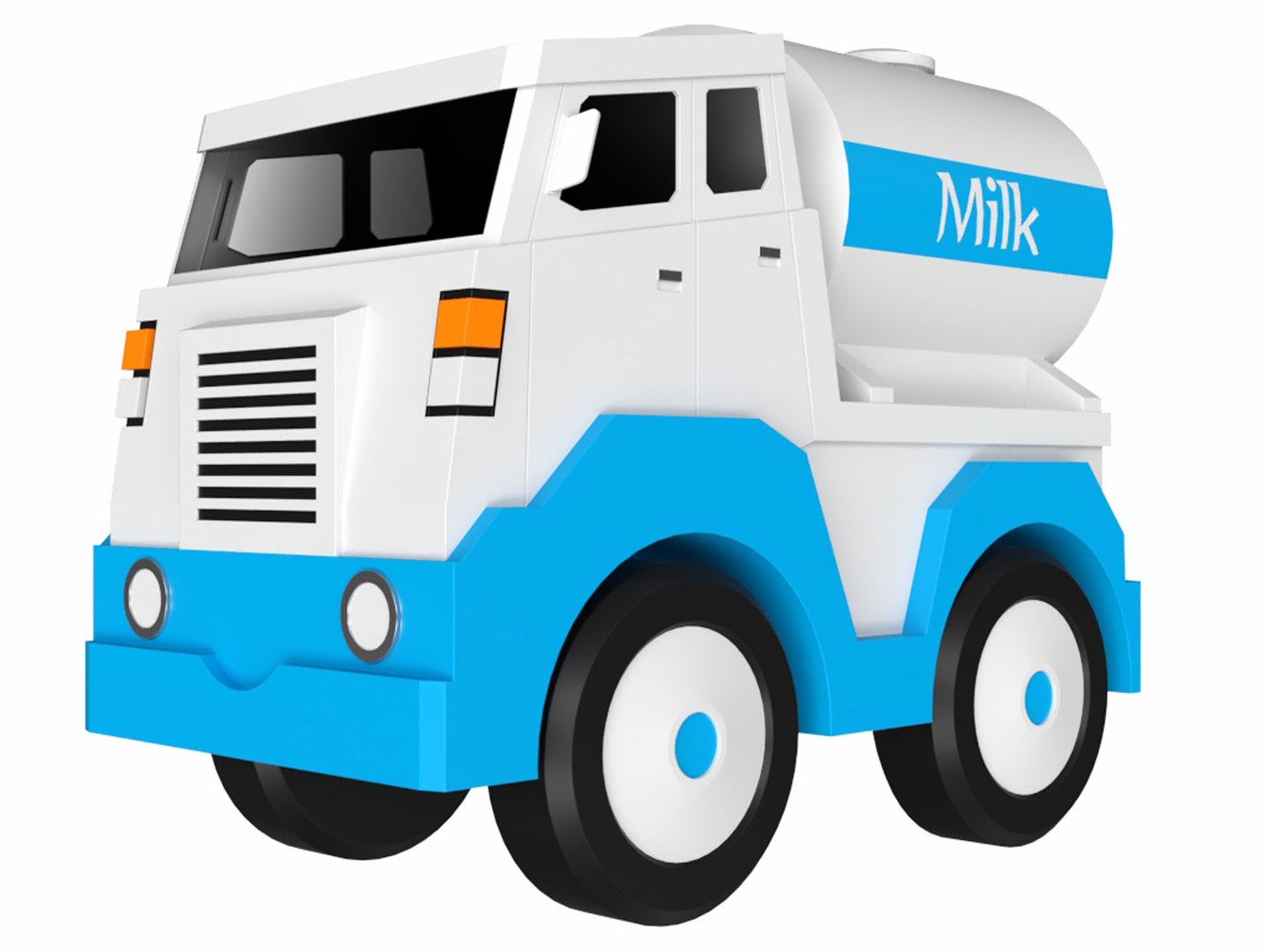 Milk tanker 3D - TurboSquid 1393342