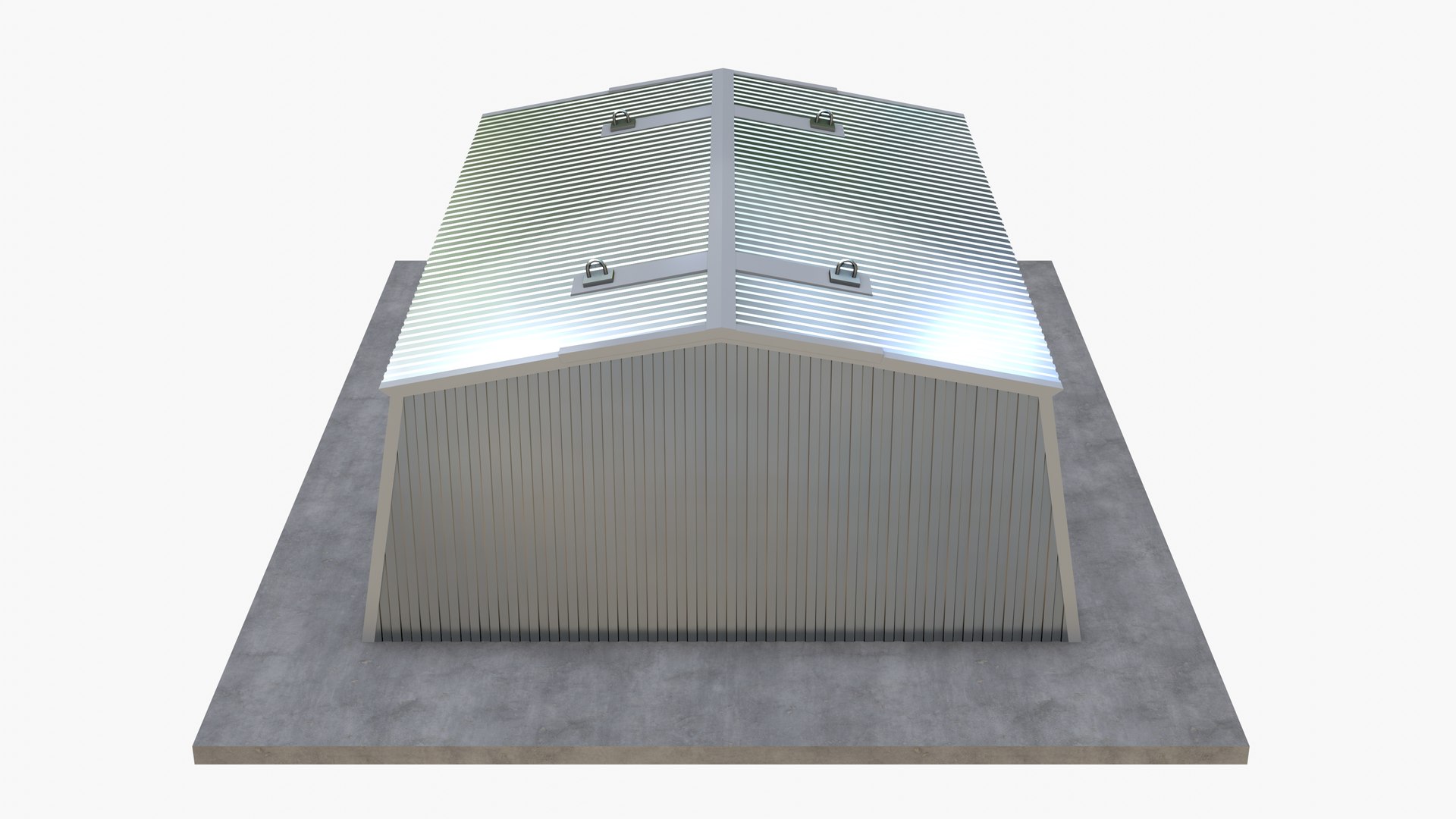 Metal building 3D - TurboSquid 2059788