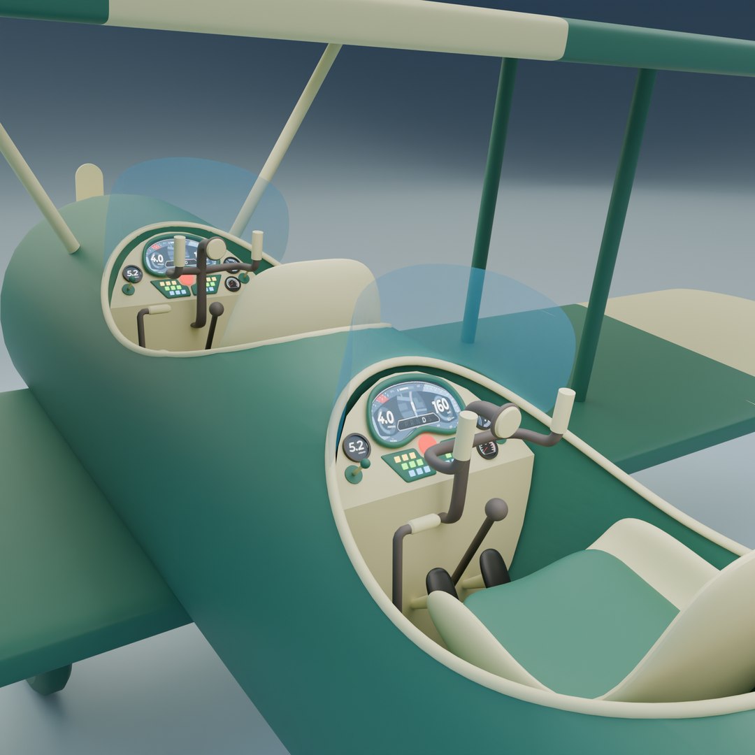 Stylized WW1plane 3D - TurboSquid 2261312