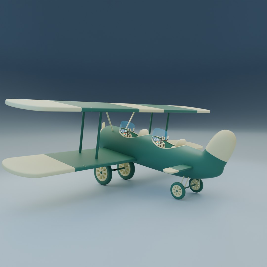 Stylized WW1plane 3D - TurboSquid 2261312