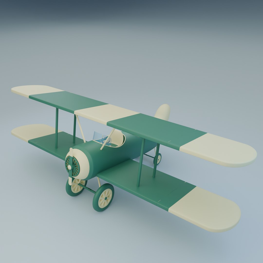 Stylized WW1plane 3D - TurboSquid 2261312