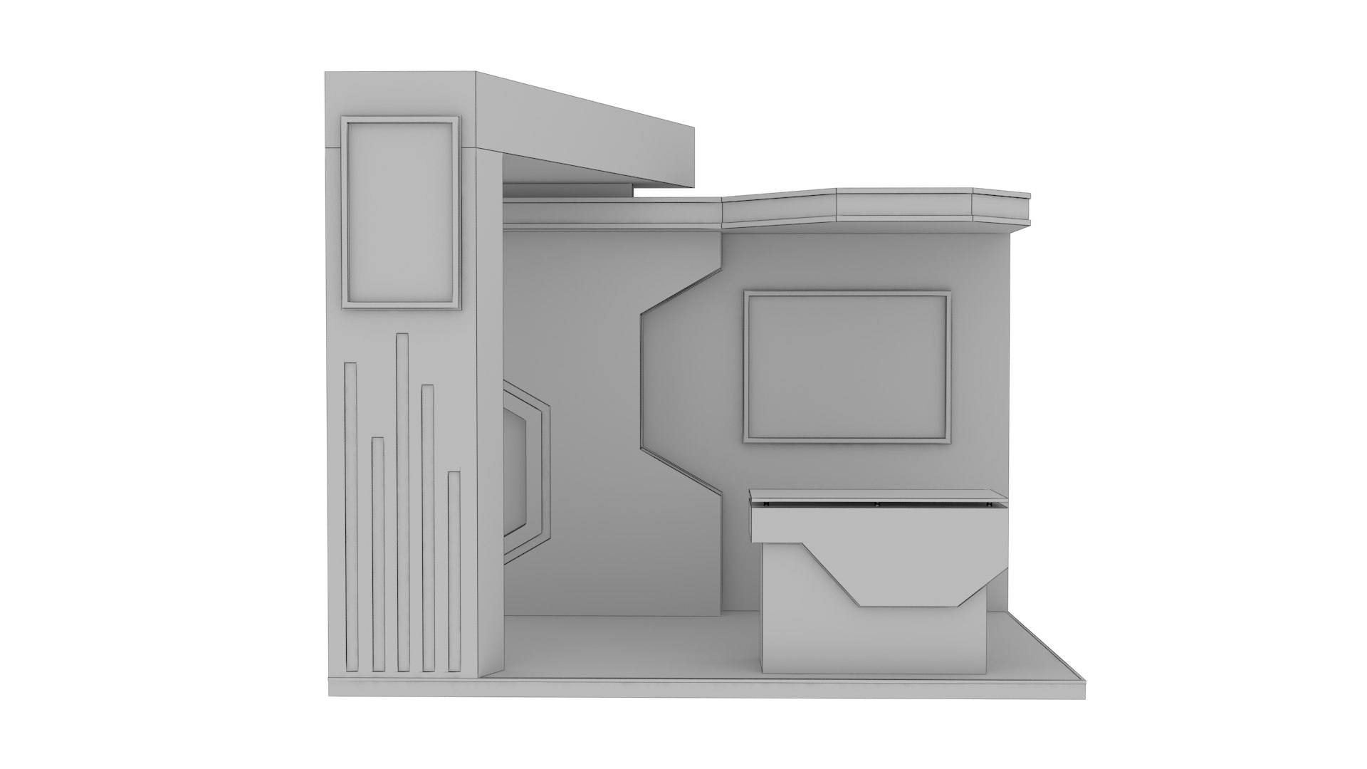 Booth 4x2 M 3D Model - TurboSquid 1939273