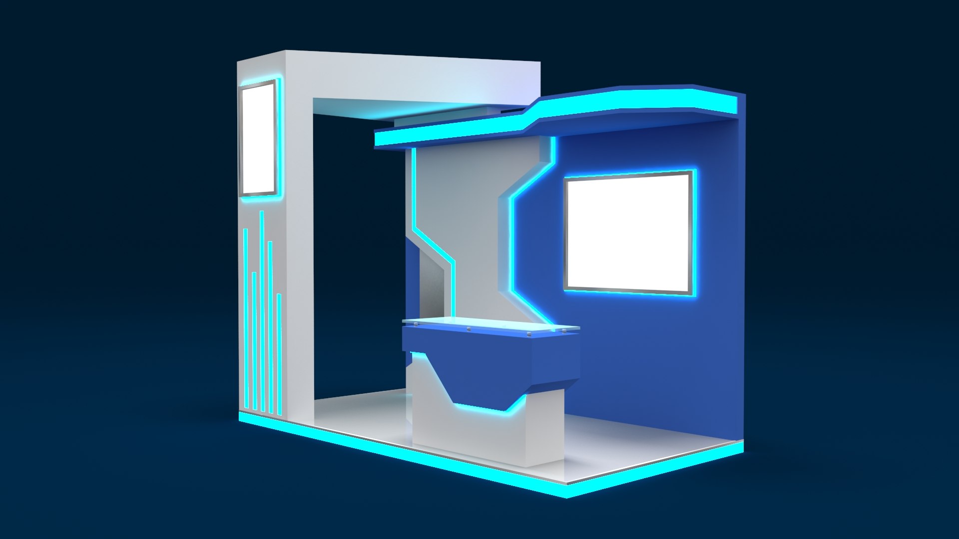 Booth 4x2 M 3D Model - TurboSquid 1939273