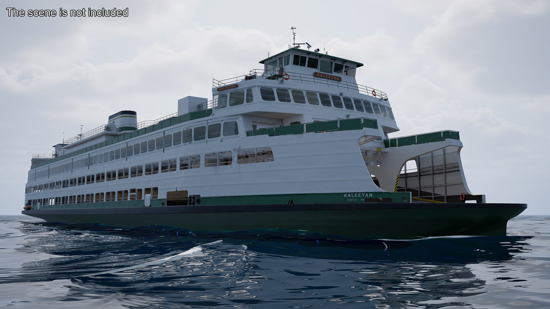 Washington State Ferry Super Class MV Kaleetan model - TurboSquid 2112933