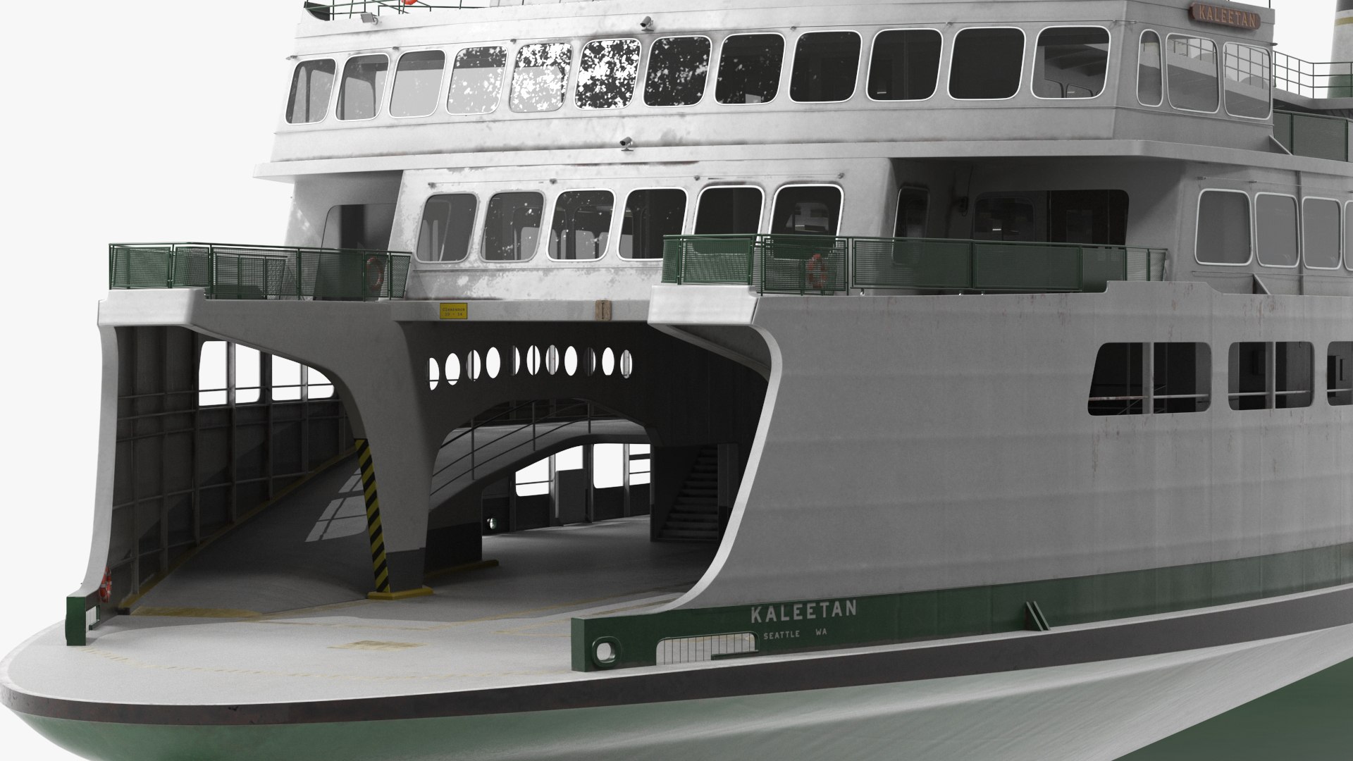 Washington State Ferry Super Class MV Kaleetan model - TurboSquid 2112933
