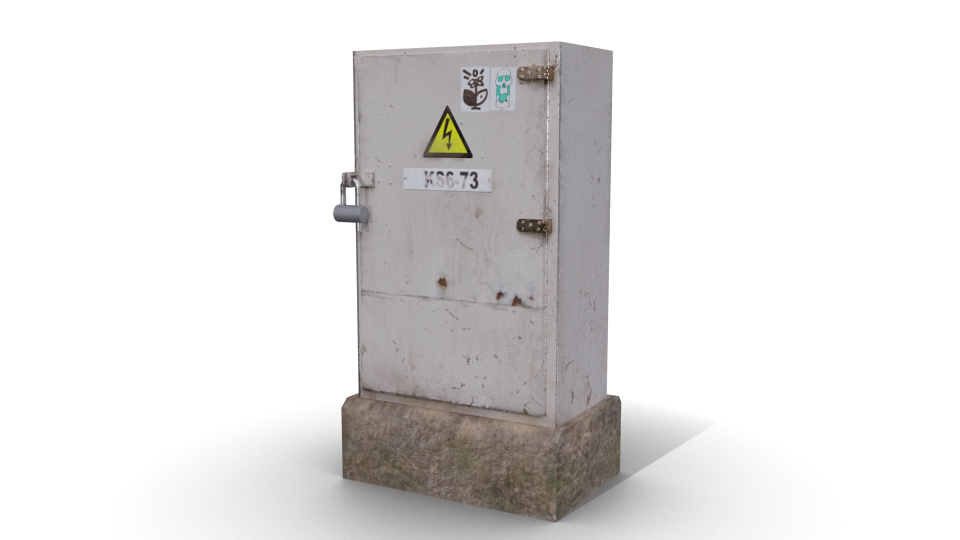 3D LowPoly Electric Meter Box 2 - TurboSquid 2280916