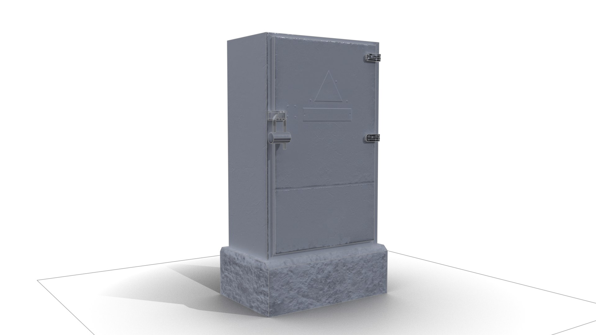 3D LowPoly Electric Meter Box 2 - TurboSquid 2280916