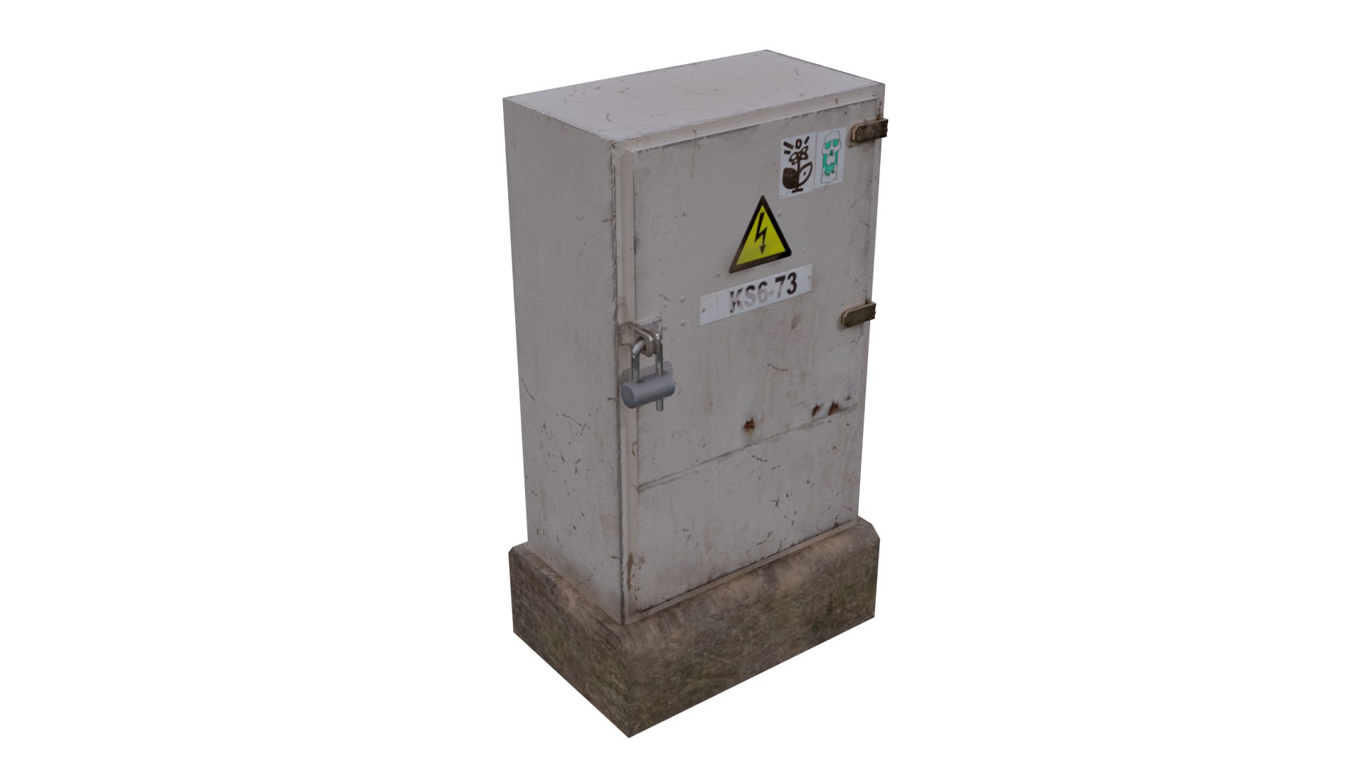 3D LowPoly Electric Meter Box 2 - TurboSquid 2280916