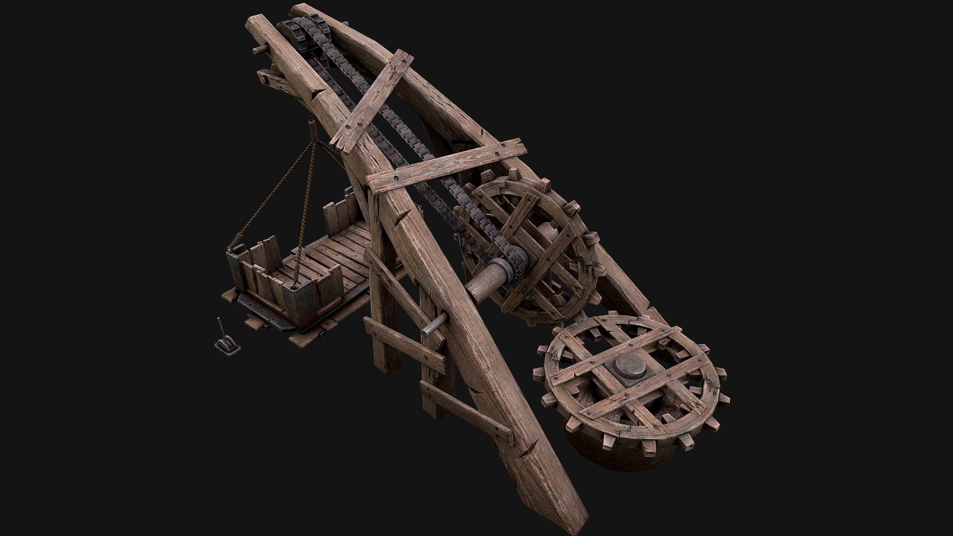 Medieval Lift Elevator 3D model - TurboSquid 2087904