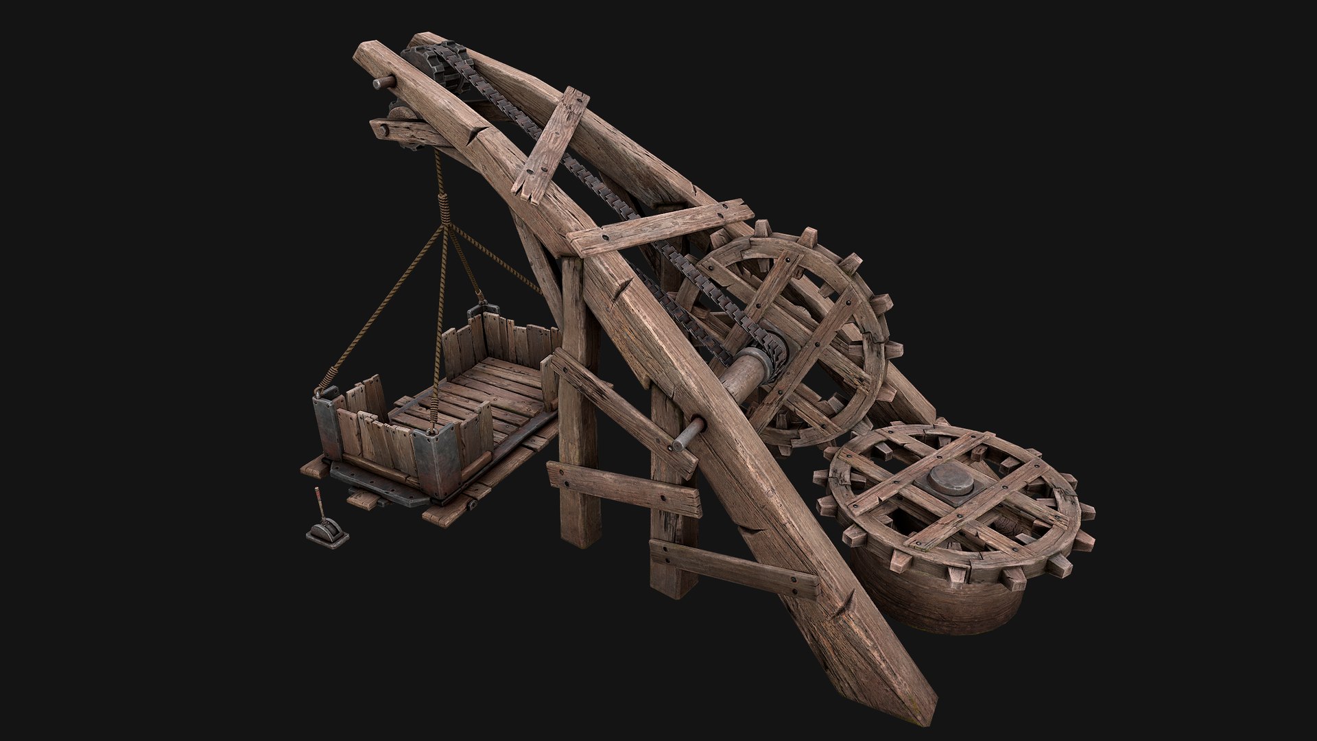 Medieval Lift Elevator 3D Model - TurboSquid 2087904