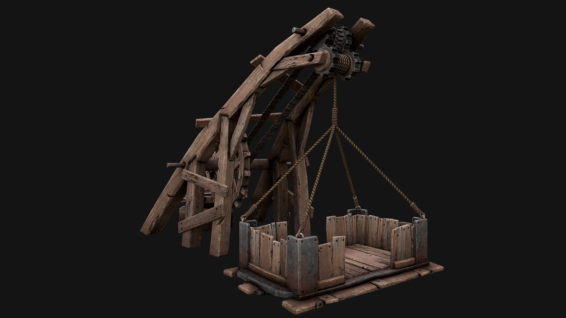 Medieval Lift Elevator 3D Model - TurboSquid 2087904
