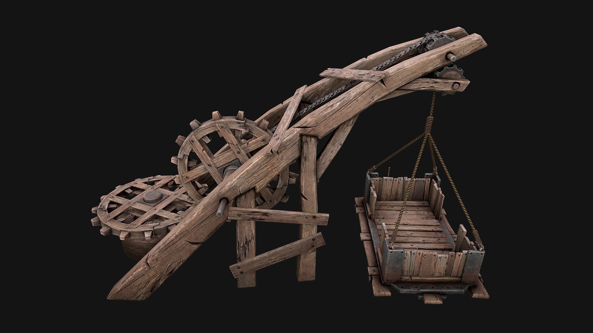 Medieval Lift Elevator 3D model - TurboSquid 2087904