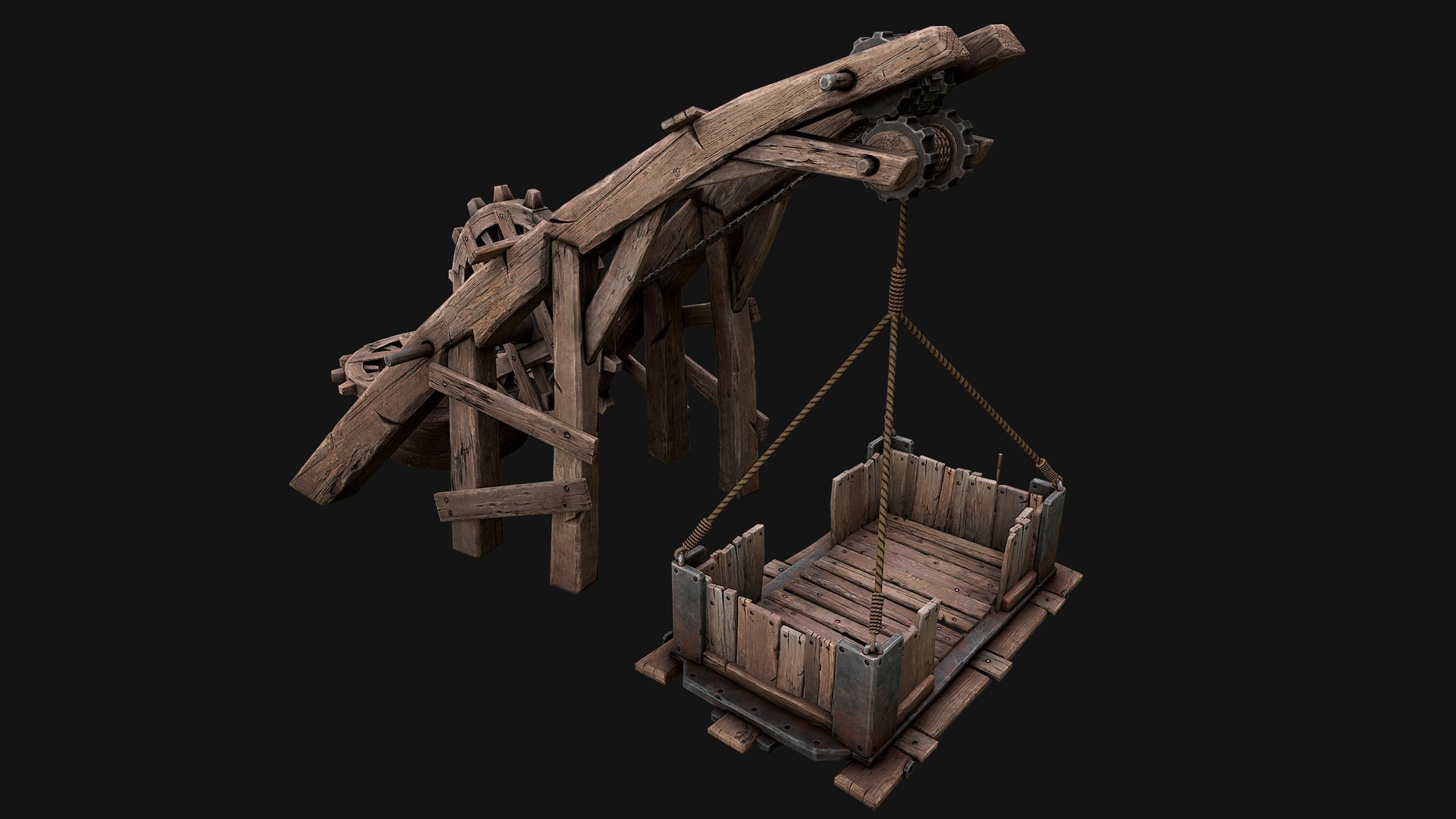 Medieval Lift Elevator 3D Model - TurboSquid 2087904