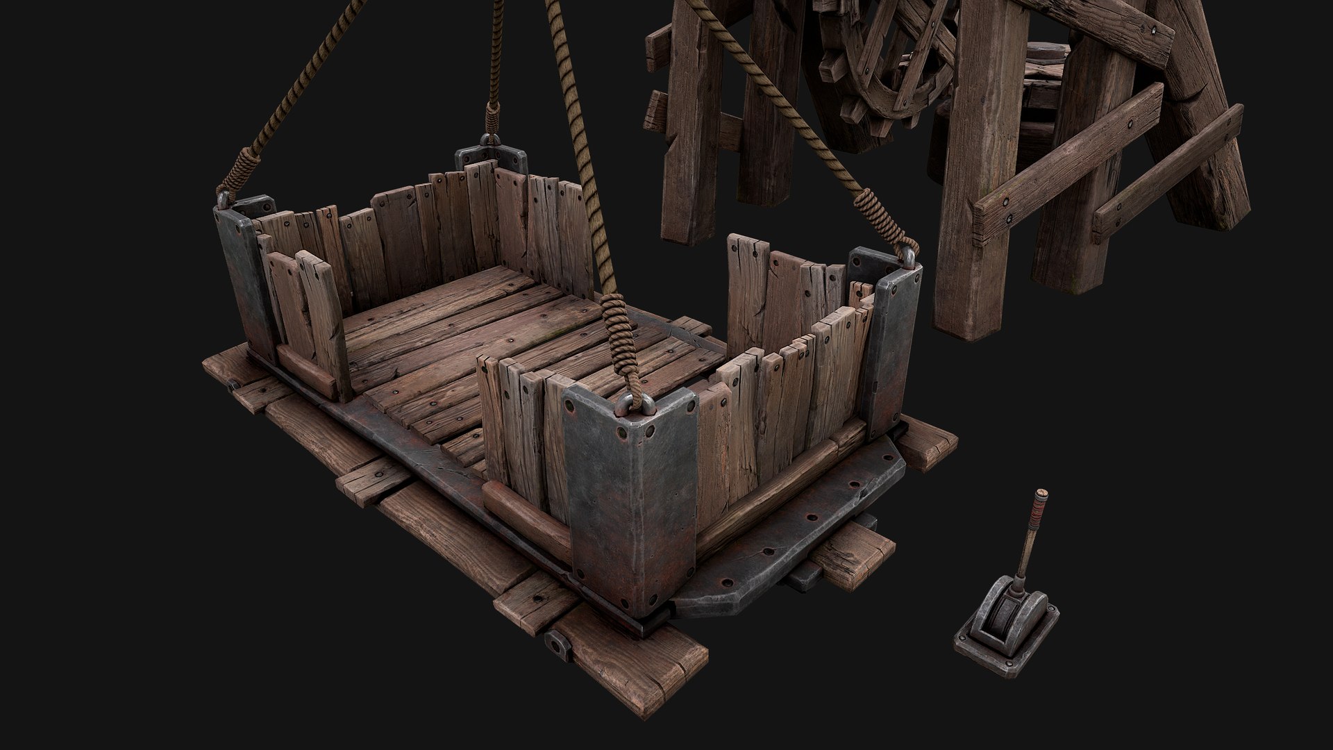 Medieval Lift Elevator 3D model - TurboSquid 2087904