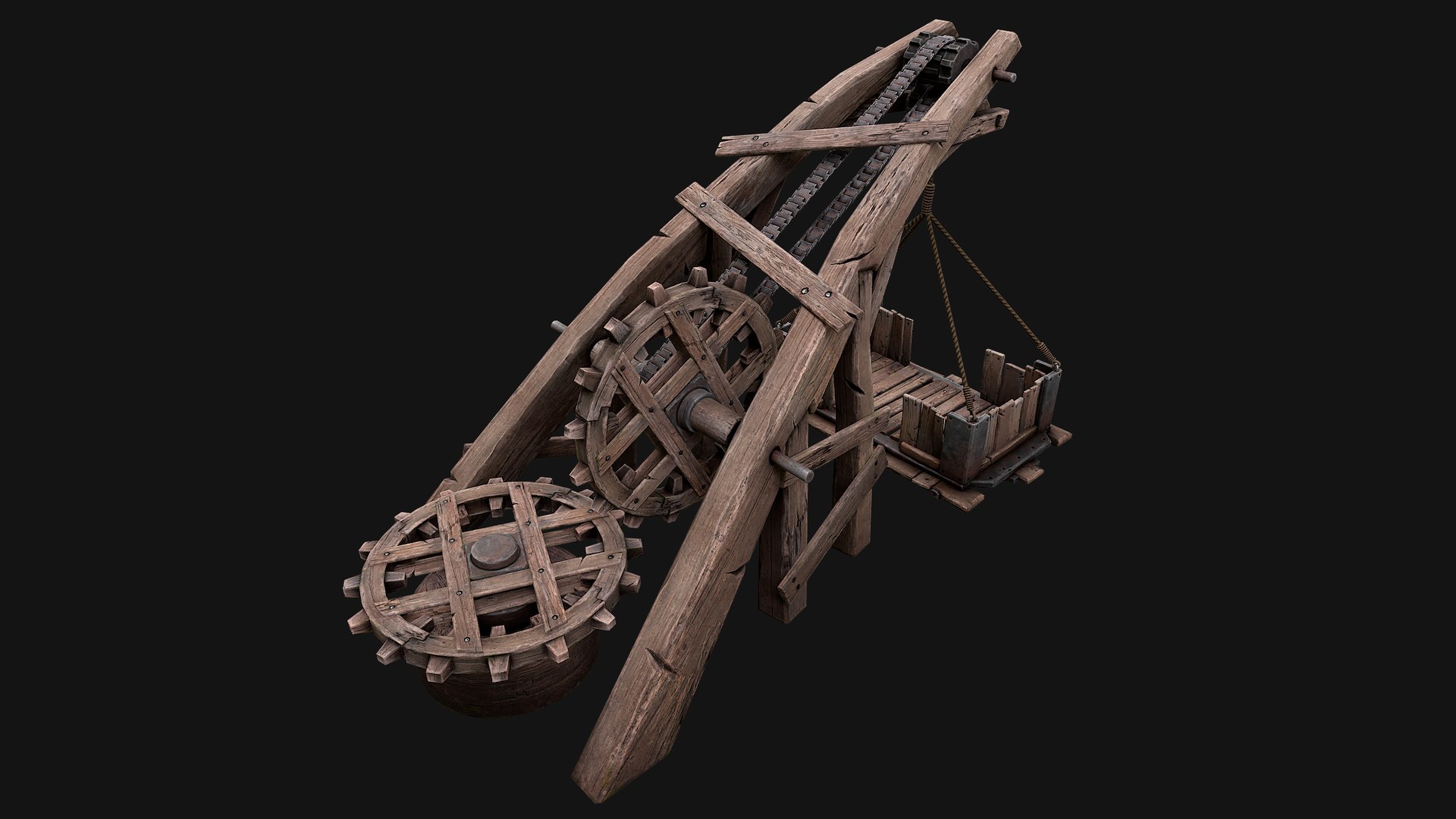 Medieval Lift Elevator 3D model - TurboSquid 2087904