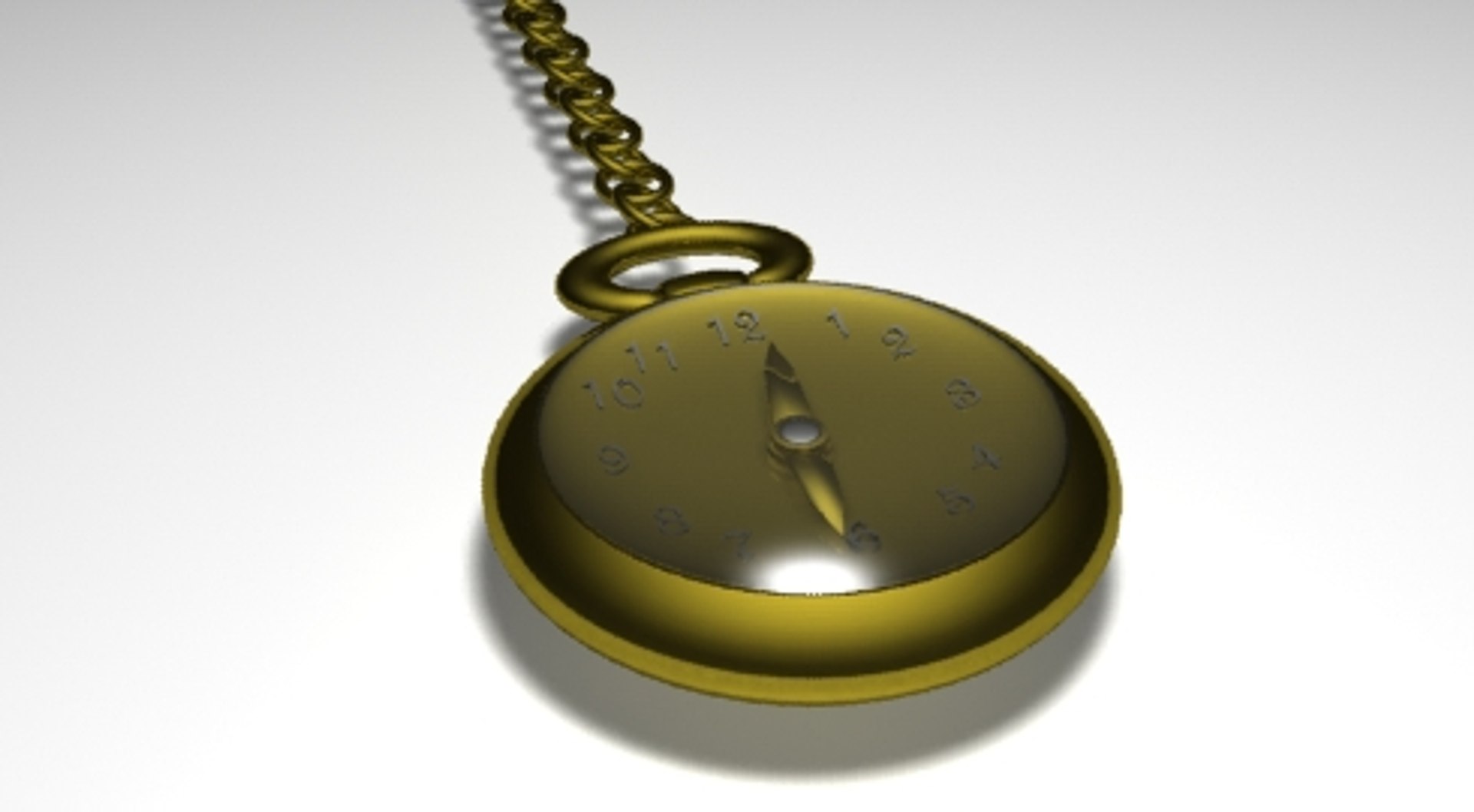 free small pocket watch 3d model