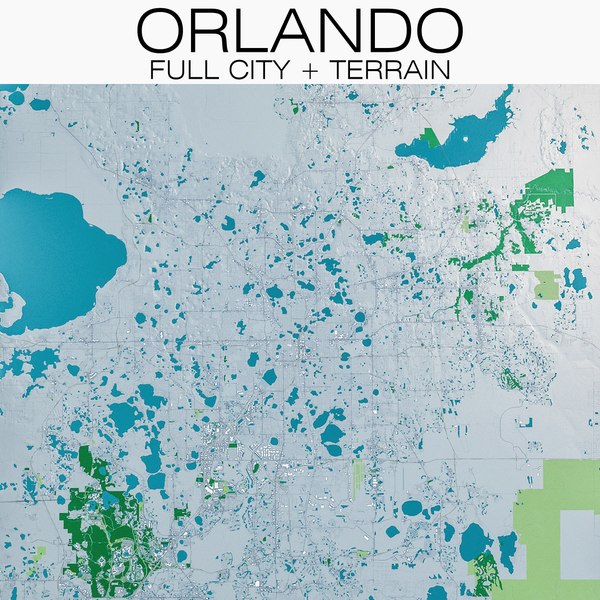 modelo 3d Orlando + Terreno - TurboSquid 1520207