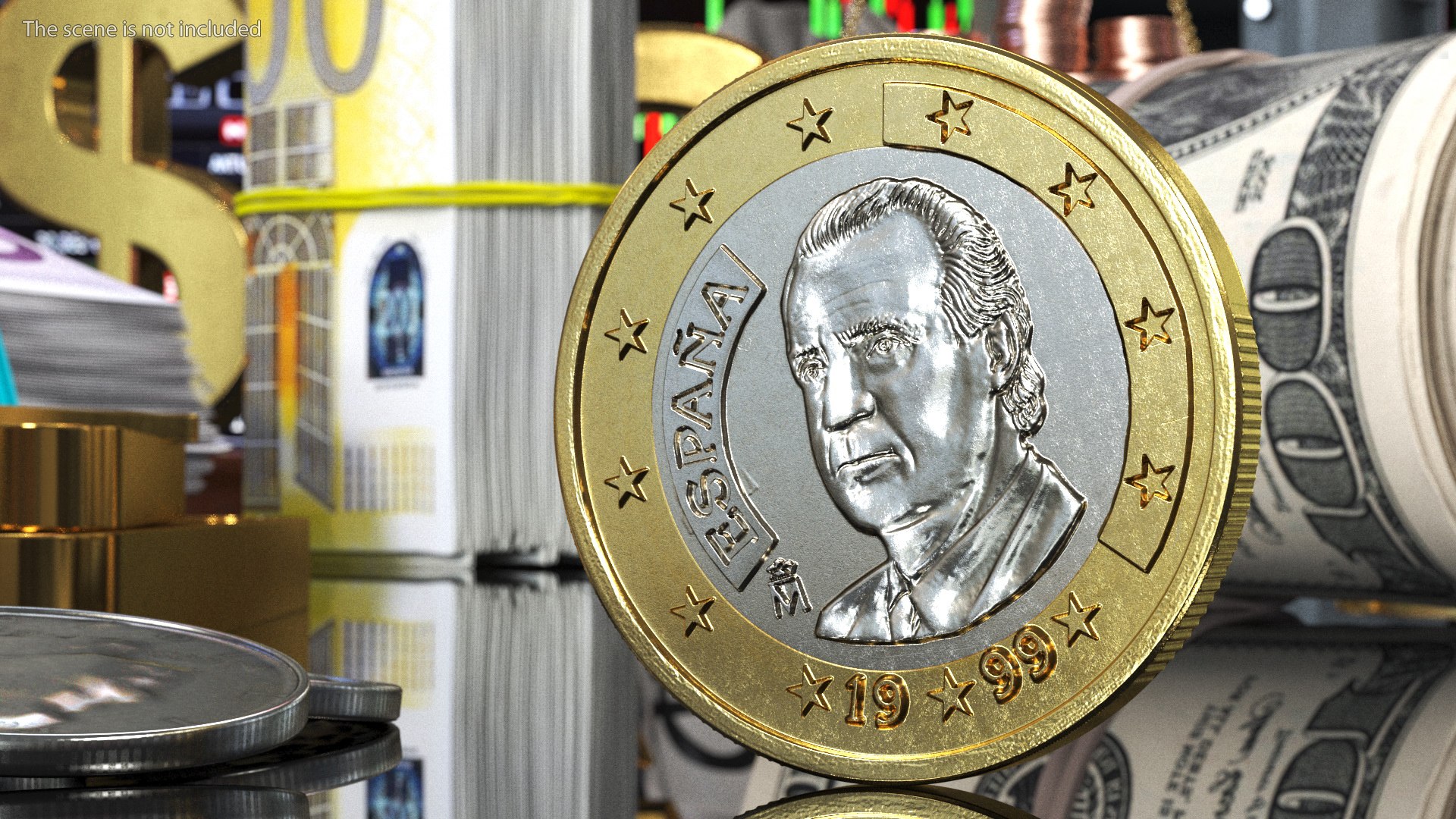 Spanish 1 Euro Coin 3D Model - TurboSquid 2131817